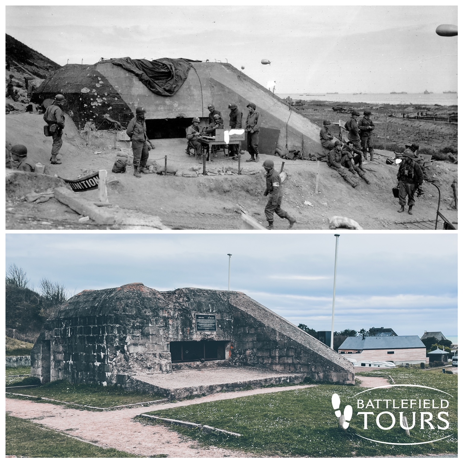 D-Day in Normandy 1944 | Then and Now - Battlefield Tours